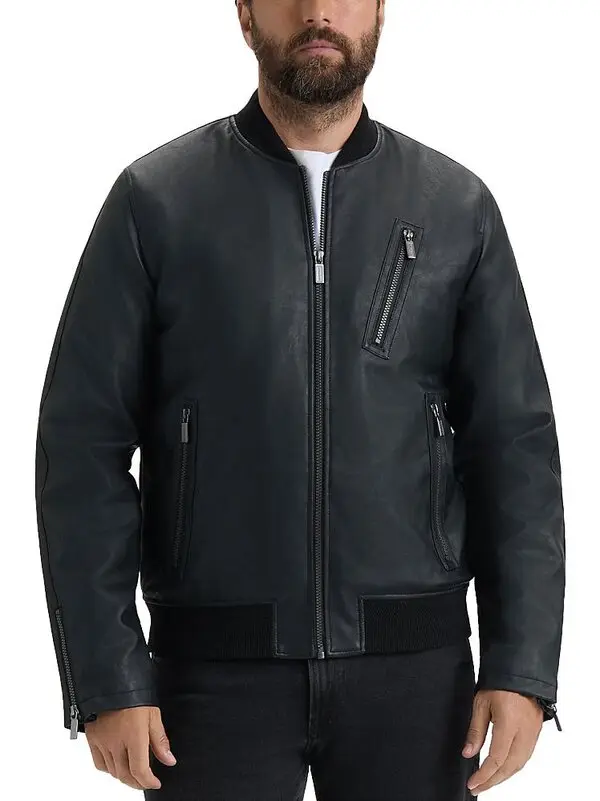 Hunter Dawson Faux Leather Jacket - Black