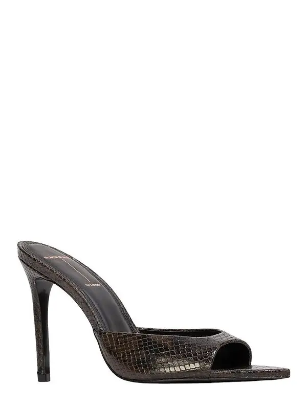 BLACK SUEDE STUDIO Brea High Heel Sandals - Brown Snake