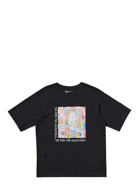 Uniqlo X Pop Mart The Monsters Ut Graphic T-shirt - Black