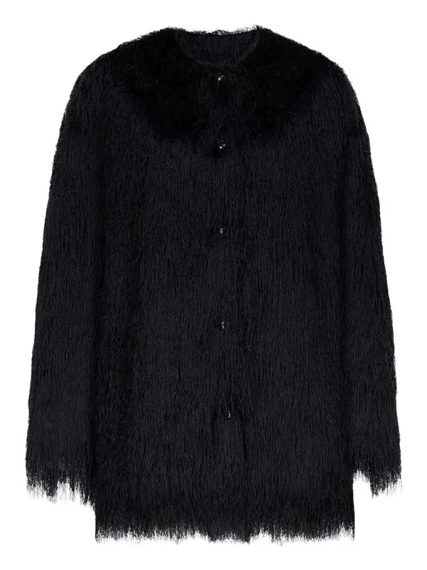Loulou De Saison Filipo Oval-shaped Coat - Black