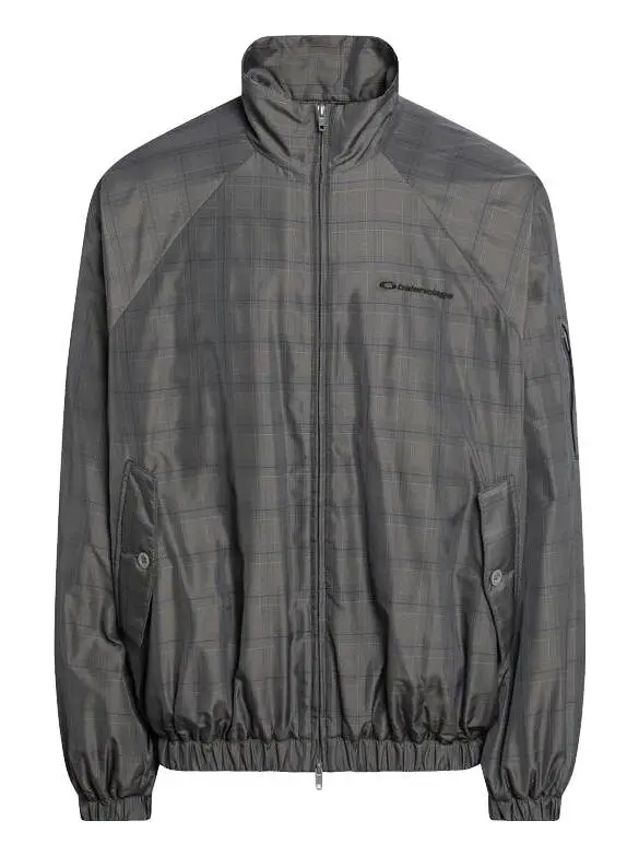 Balenciaga Nylon Zip-up Jacket - Grey