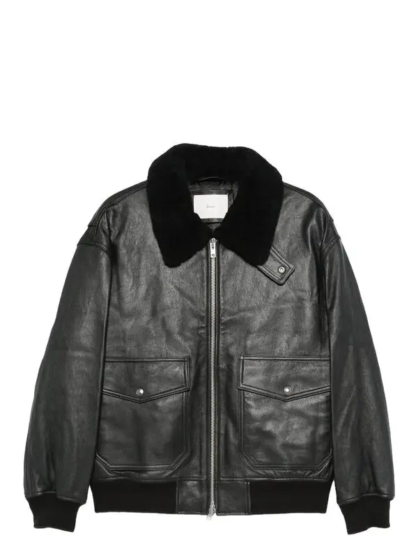 DUNST Leather Jacket - Black