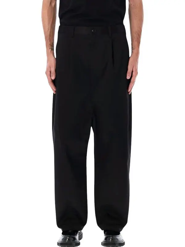 Junya Watanabe Wide-leg Cotton Trousers - Black