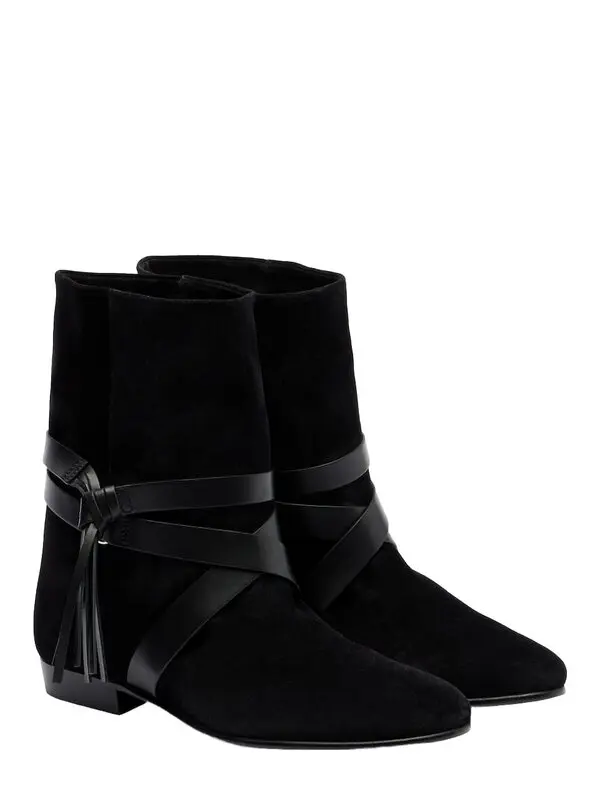 Isabel Marant Rejen Suede Ankle Boots - Black
