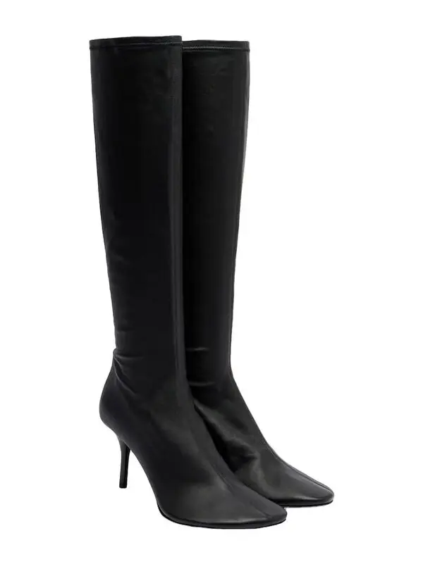 Acne Studios 75 Leather Knee-high Boots - Black
