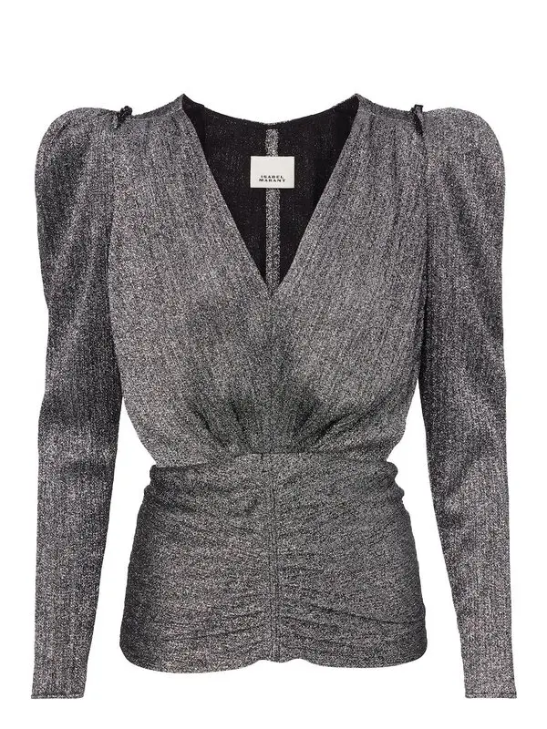 Isabel Marant Étoile Marlin Embellished Top - Silver
