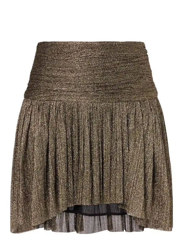Isabel Marant Eloise Embellished Miniskirt - Gold