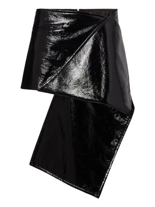 COURREGES Asymmetric Miniskirt - Black