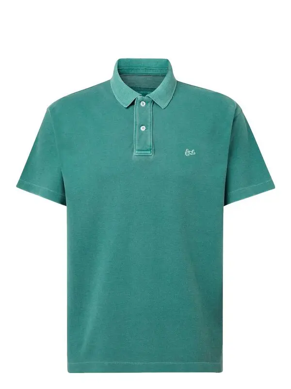 ERL Logo Cotton Polo Shirt - Green