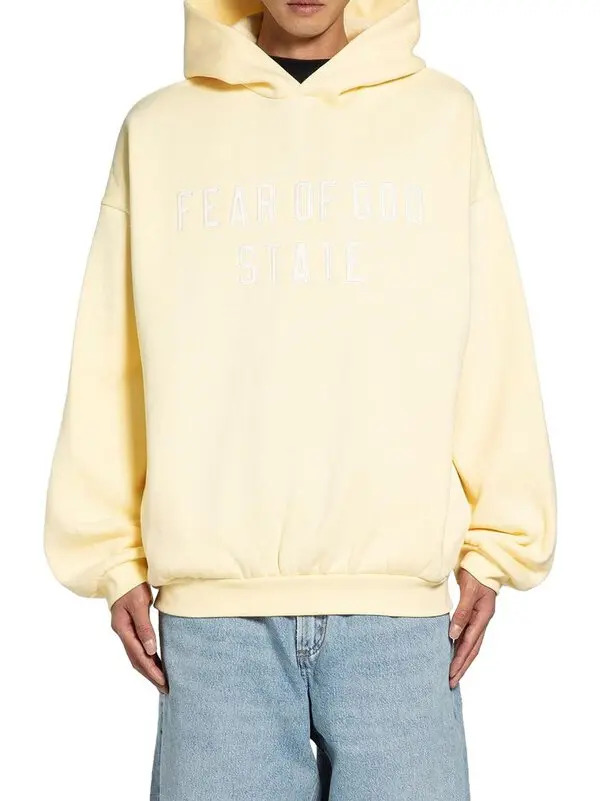 Fear Of God Fleece 90s Fit Hoodie - Yellow