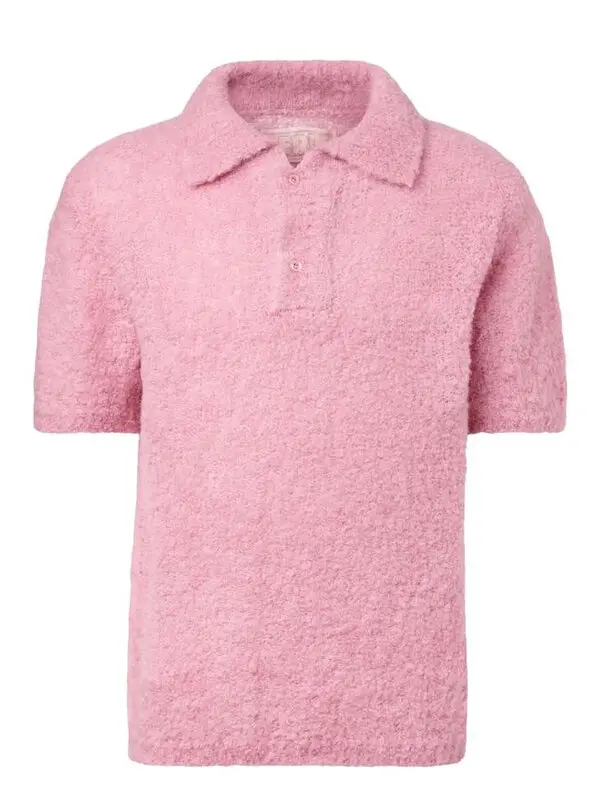 ERL Alpaca-blend Polo Sweater - Pink