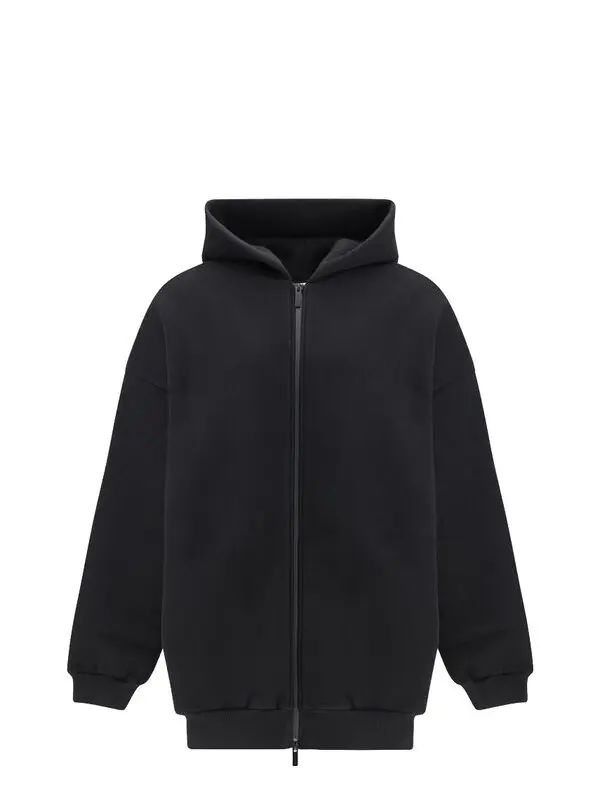 Fear Of God Cotton-nylon Zipper Sweatshirt - Black
