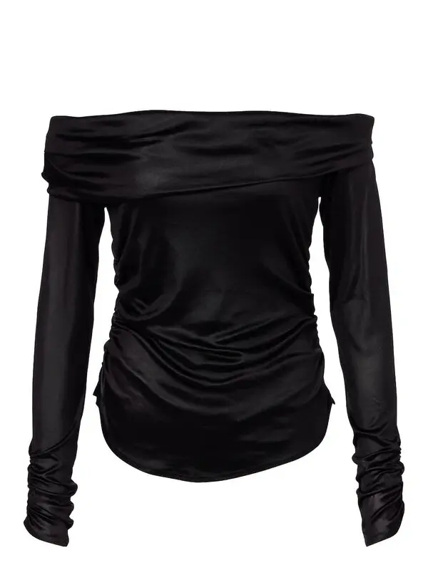 Isabel Marant Enesa Off-shoulder Top - Black