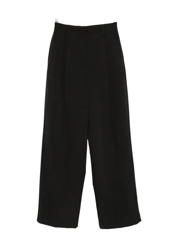 THE LATEST Axel Straight-leg Trousers - Black