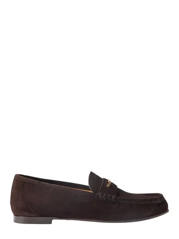 Chloé - Embellished Suede Loafers