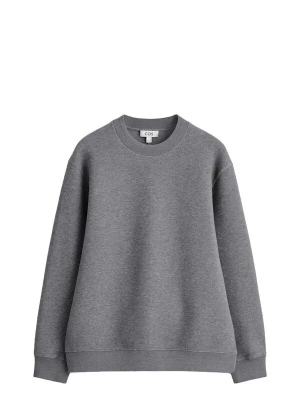 Cos Relaxed Fit Scuba Sweatshirt - Gray