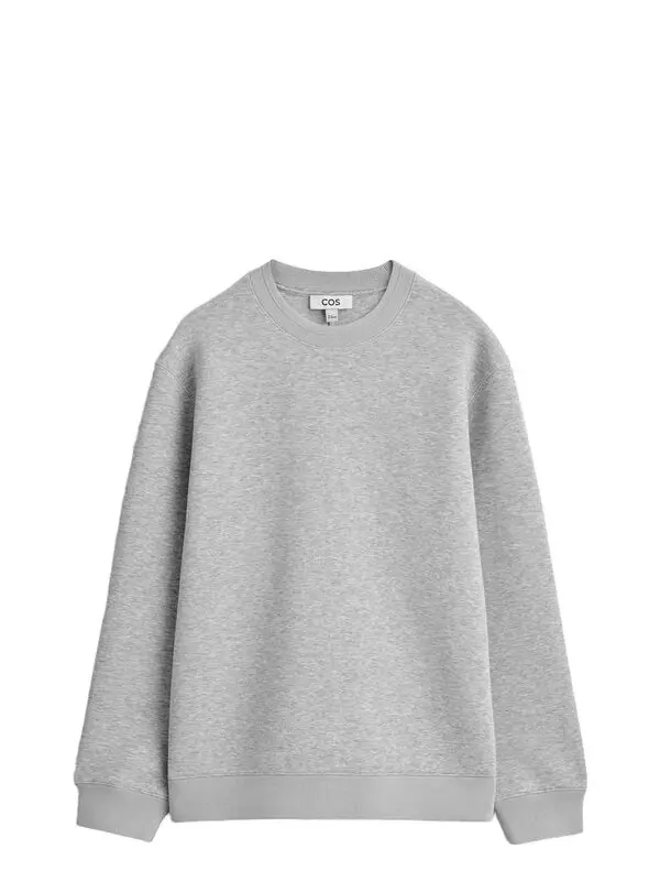 Cos Relaxed Scuba Sweatshirt - Gray