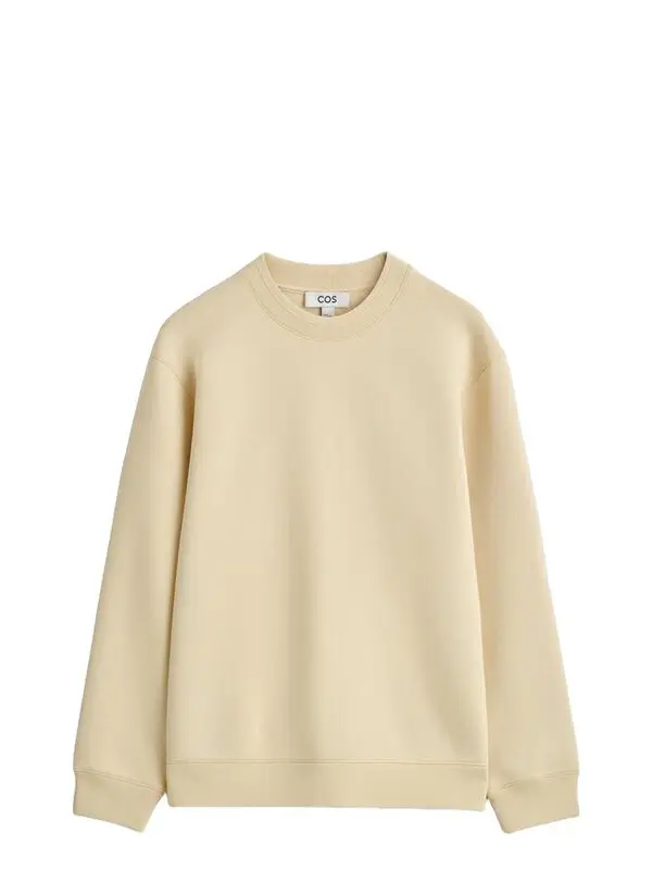 Cos Relaxed Scuba Sweatshirt - Yellow