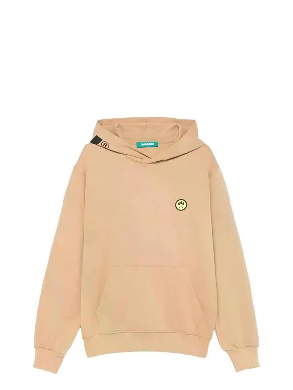 BARROW Logo-print Hoodie - Neutrals