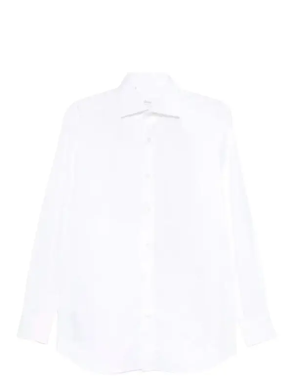 Brioni Long-sleeve Button-up Shirt - White