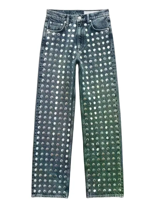 Rag & Bone Shea Embellished Jeans - Blue