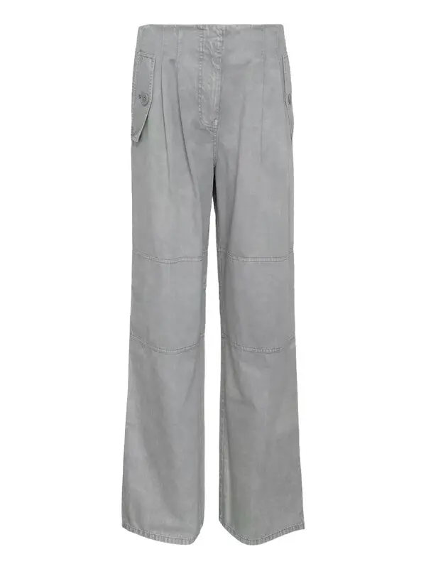 Ulla Johnson Casey Pleated-pocket Trousers - Grey