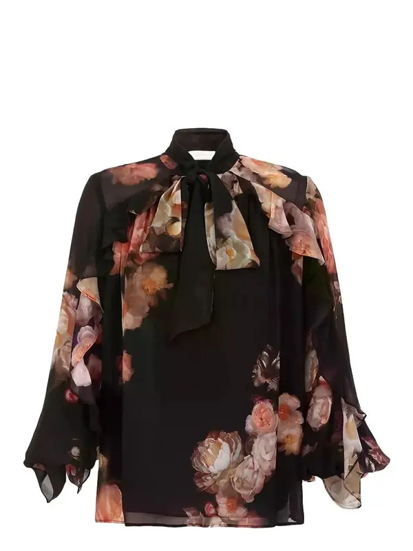 Zimmermann Floral-print Blouse - Black