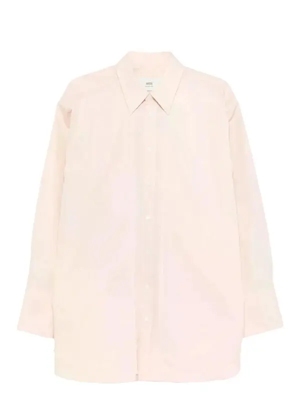 Ami Edge-stitching Shirt - Pink