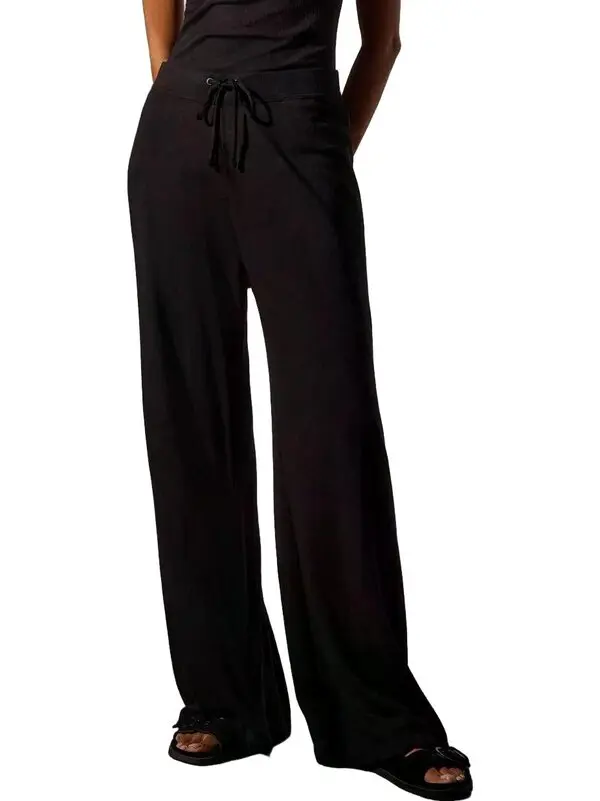 JAMES PERSE Drawstring Track Pants - Black
