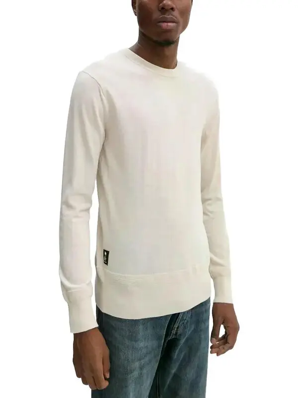 G-star Raw Premium Core Merino-wool Sweater - White