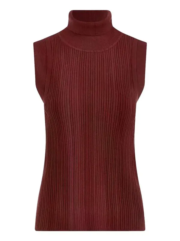 Varley Ribbed Sleeveless Top - Red