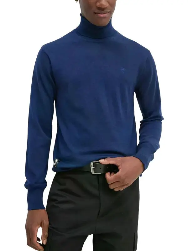 G-star Raw Premium Core Roll-neck Sweater - Blue
