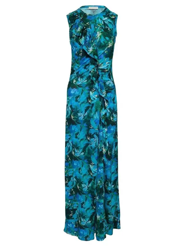 Ulla Johnson Floral-pattern Maxi Dress - Blue