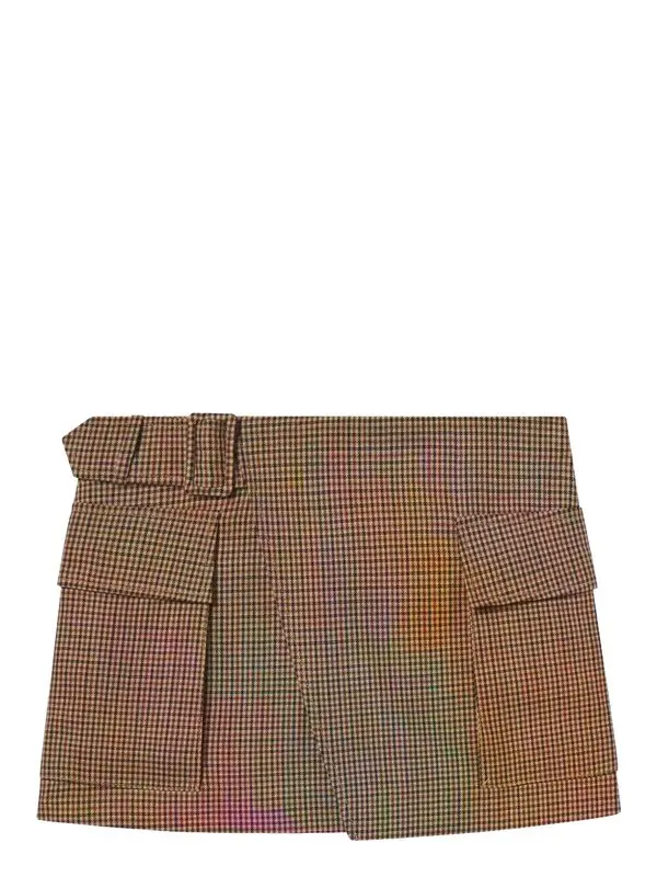 A.L.C. Belted Pocketed Skirt - Brown