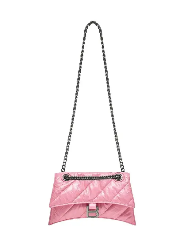 Balenciaga Small Crush Chain Bag - Pink