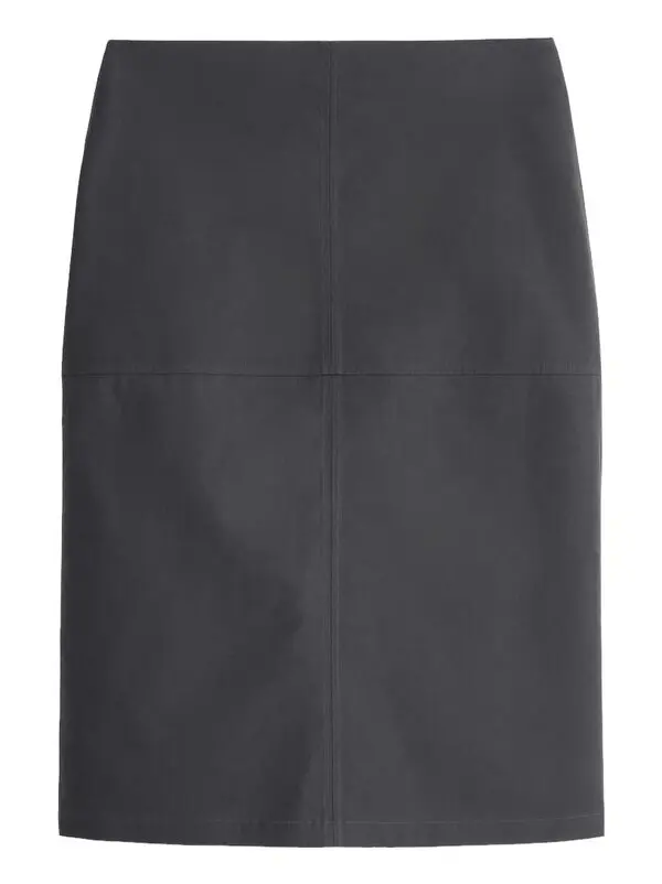 Cos Cotton Pencil Skirt - Black