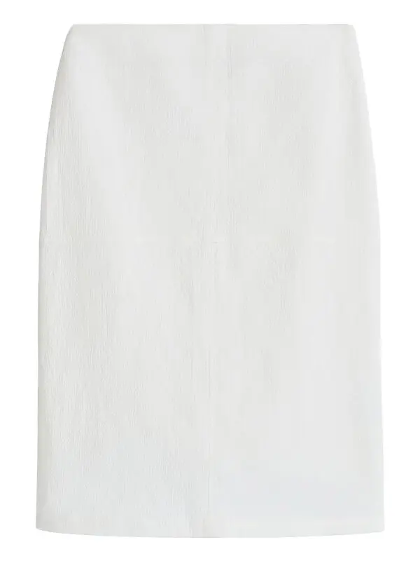 Cos Cotton Pencil Skirt - White