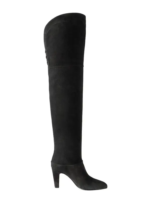 Chloé Eve Suede Over-the-knee Boots - Black