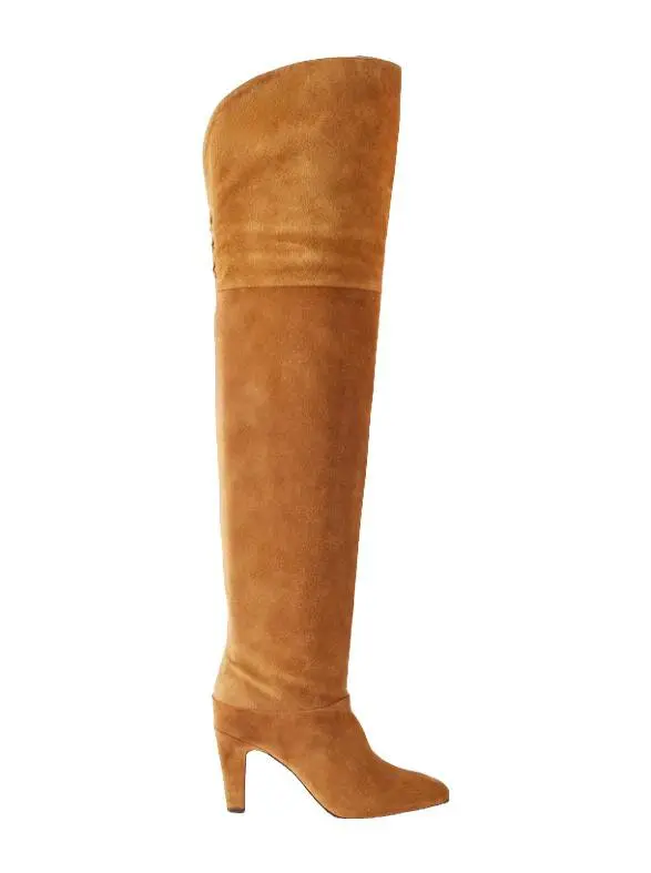 Chloé Eve Suede Over-the-knee Boots - Brown