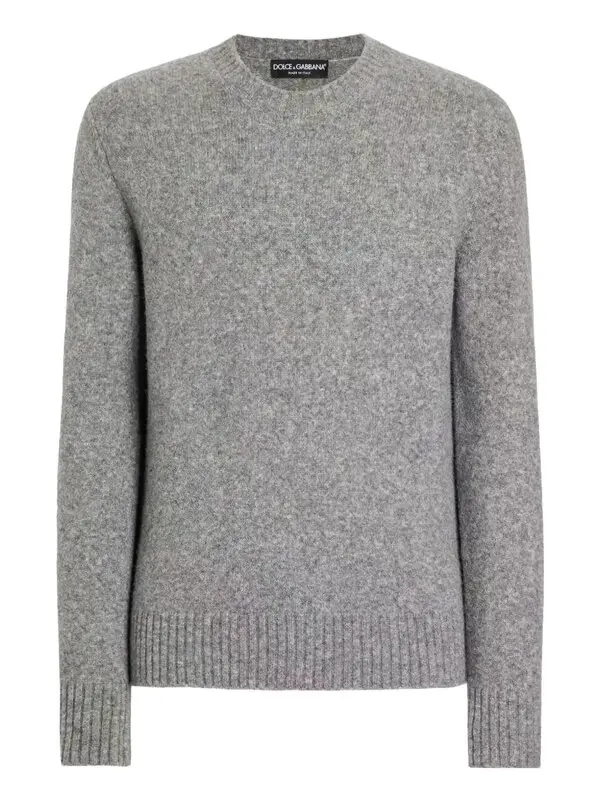 Dolce & Gabbana Crew-neck Long-sleeve Sweater - Grey