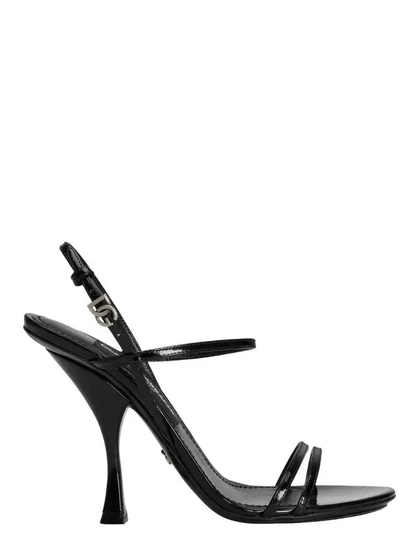 Dolce & Gabbana 105mm Ankle-strap Leather Sandals - Black