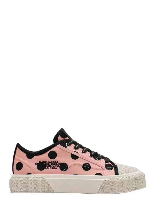 Marc Jacobs Polka-dot Platform Sneakers - Pink
