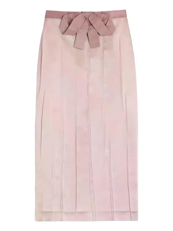 Valentino Garavani Bow-detail Midi Skirt - Pink