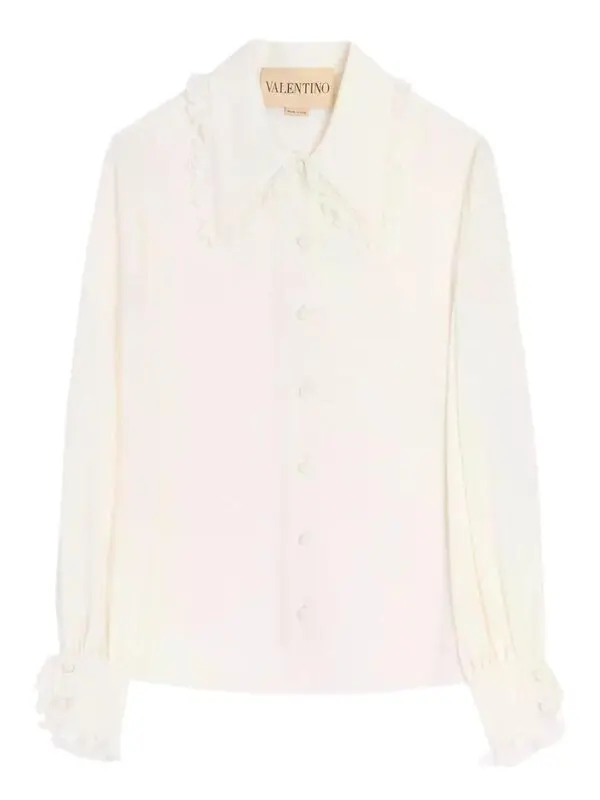 Valentino Garavani Crepe-de-chine Shirt - White