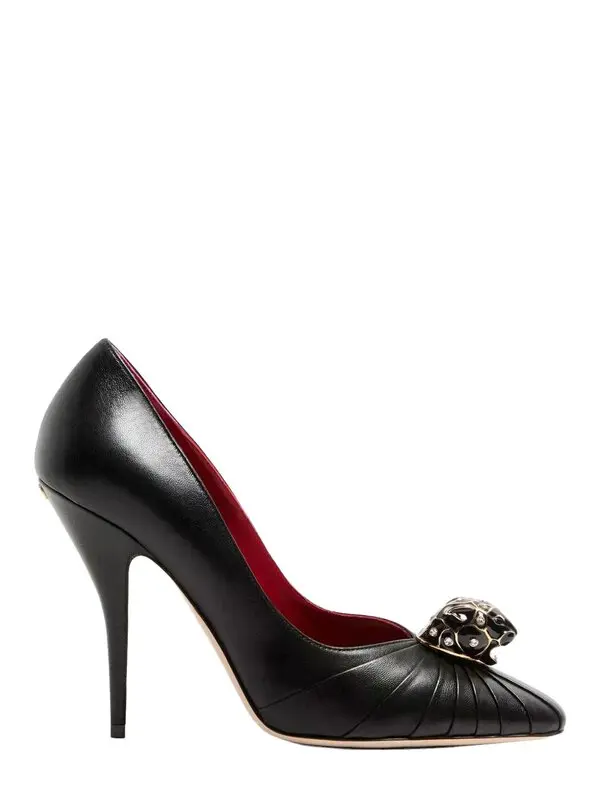 Valentino Garavani 105mm Panthea Pleated Pumps - Black