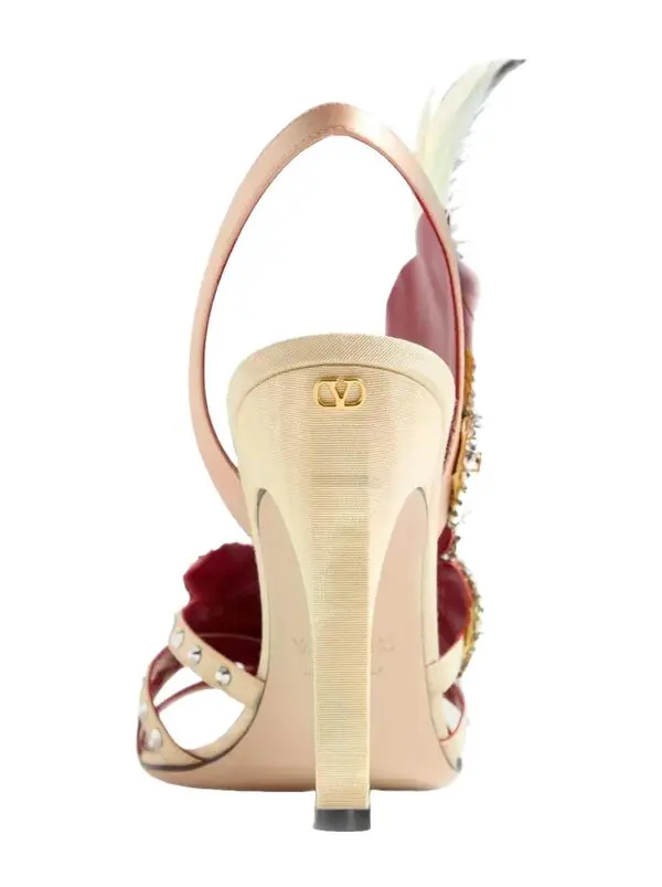 Valentino Garavani Dans Le Foyer Crystal-embellished Sandals - Yellow
