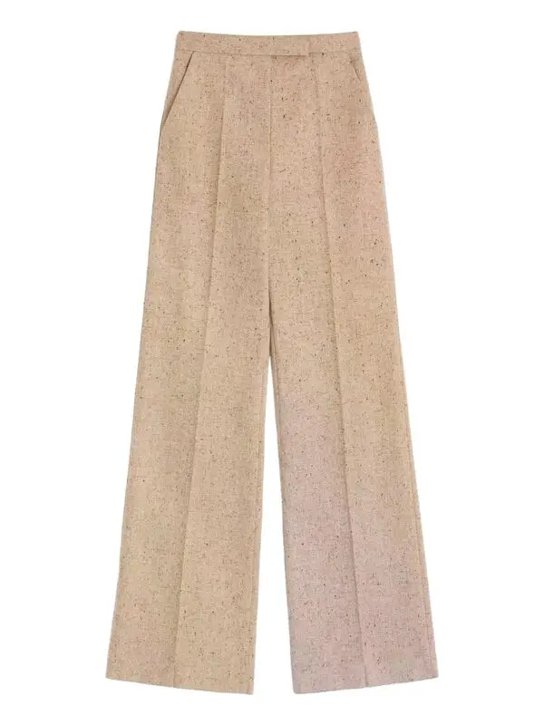 Valentino Garavani Natté-weave Tailored Trousers - Neutrals