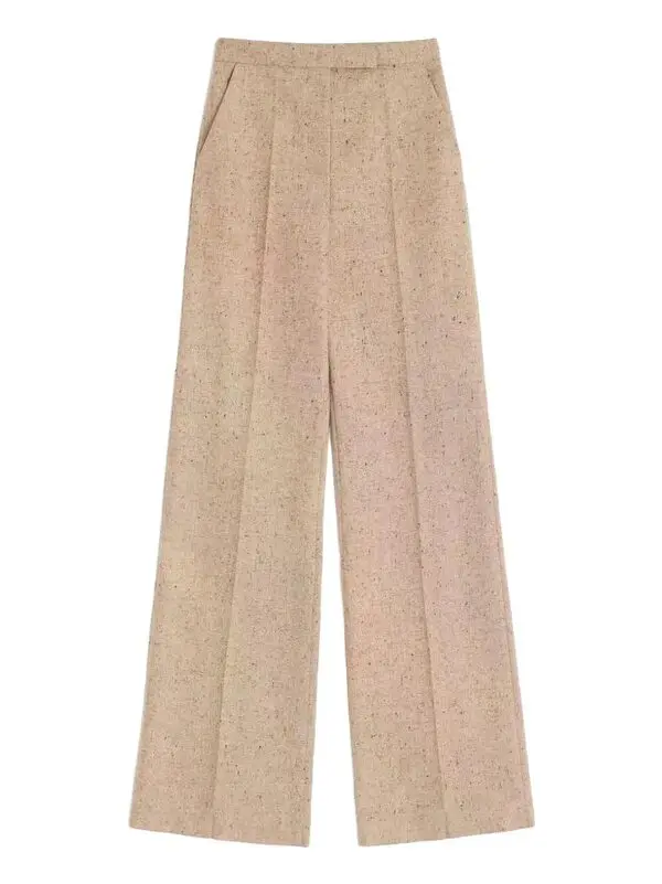 Valentino Garavani Natté Buttoned Weave Trousers - Neutrals
