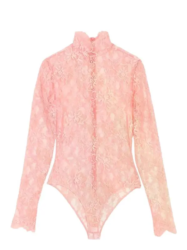 Valentino Garavani Floral-lace Bodysuit - Pink