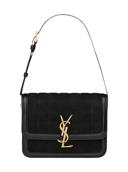 Saint Laurent Quilted Solferino Small Bag - Black